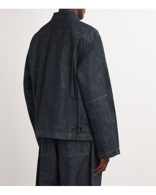 Lemaire Boxy Denim Jacket in Blue for Men | Lyst