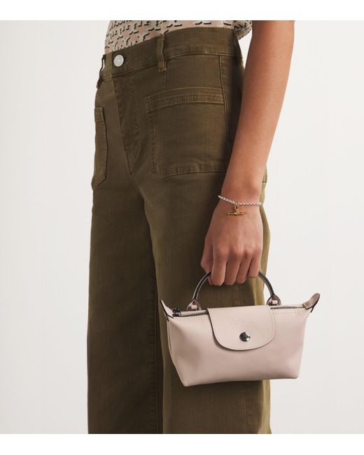 Longchamp Extra-Small Leather Le Pliage Xtra Pouch in Natural | Lyst Canada