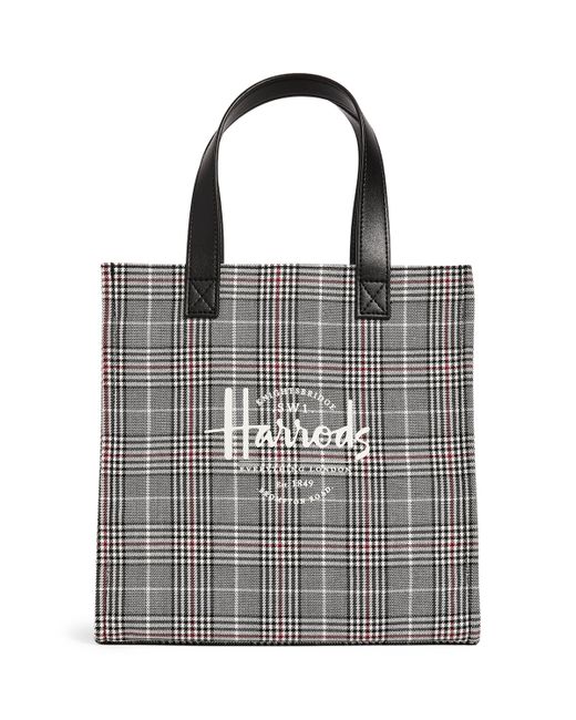 Harrods Small Southbank Check Bag in Black | Lyst