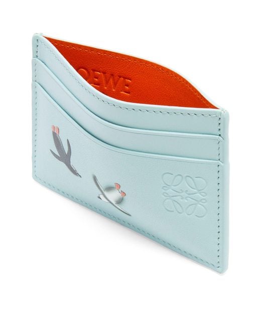 Loewe X Suna Fujita Leather Card Holder in Blue | Lyst
