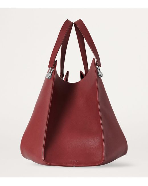 The Row Leather Alexia Shoulder Bag in Red | Lyst
