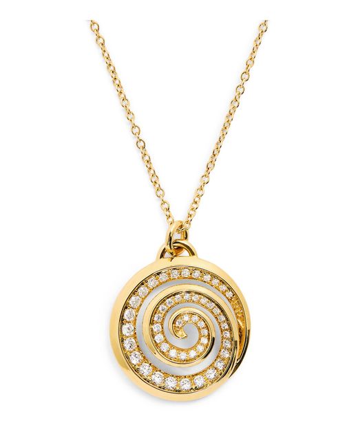 Emily P. Wheeler And Diamond Spiral Necklace in Metallic | Lyst UK