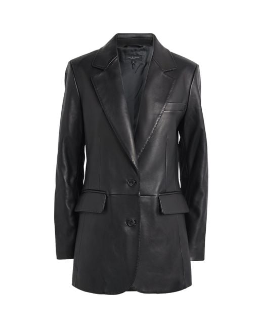 Rag & Bone Ash Leather Jacket in Black | Lyst UK