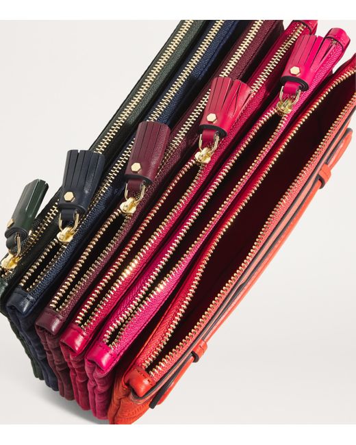Anya Hindmarch Jacquard Filing Cabinet Multi Pouch in Red | Lyst