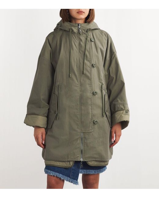 Weekend by Maxmara Water-Repellent Reversible Jacket in Green | Lyst