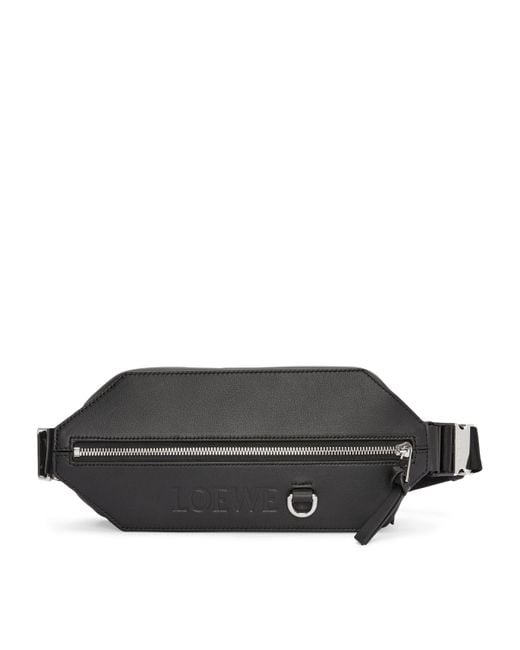 Loewe Leather Convertible Belt Bag in Black for Men | Lyst