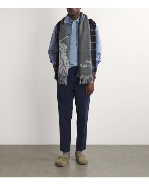 Polo Ralph Lauren Patchwork Utility Jacket in Blue for Men | Lyst