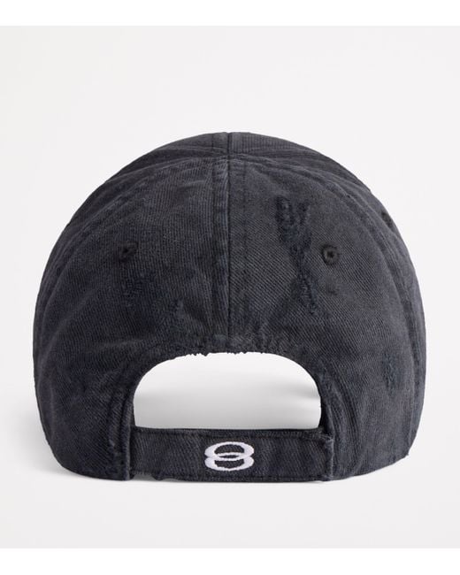 Balenciaga Cotton Double Unity Cap in Blue for Men | Lyst UK
