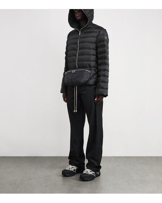 Rick Owens X Moncler Down Ziplock Puffer Jacket in Black for Men | Lyst UK