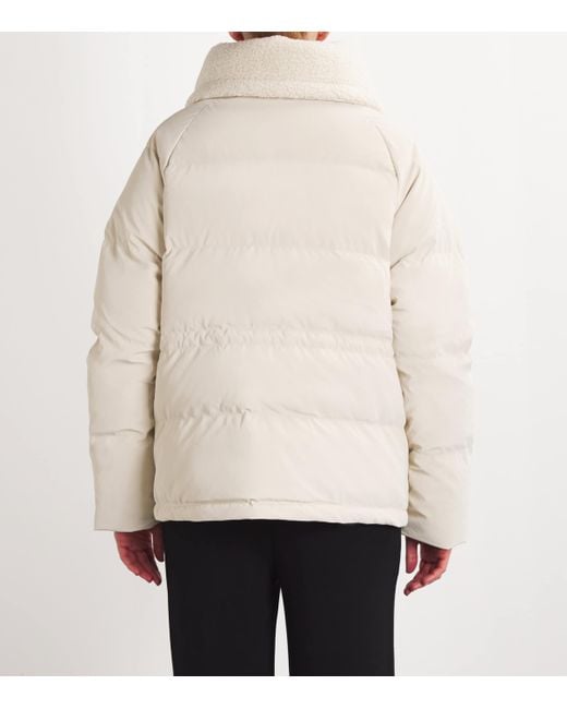 Varley Down Roseville Puffer Jacket in Natural | Lyst
