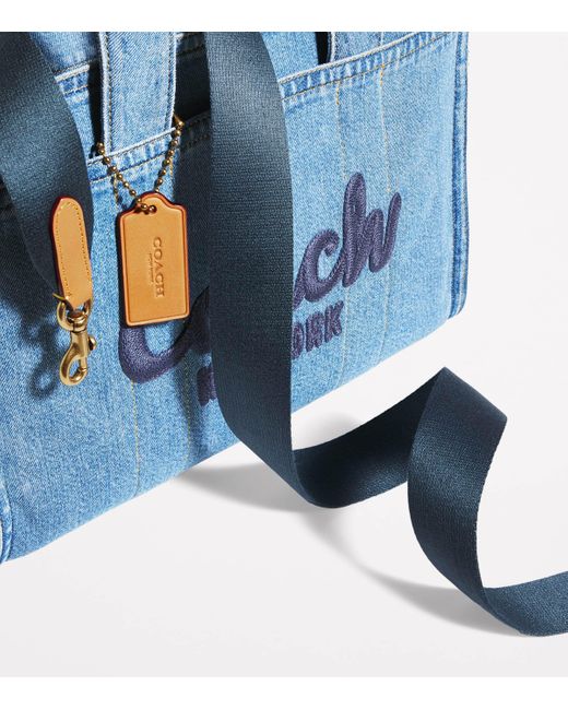 COACH Denim Cargo Tote Bag in Blue | Lyst