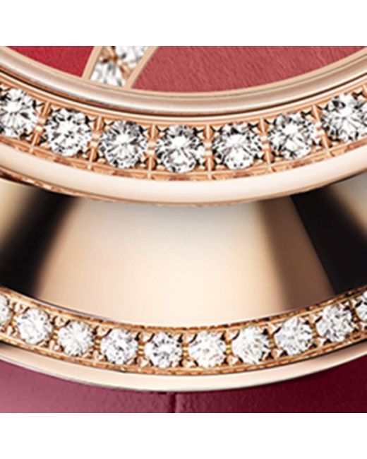 BVLGARI Rose And Diamond Divas' Dream Watch in Red | Lyst UK