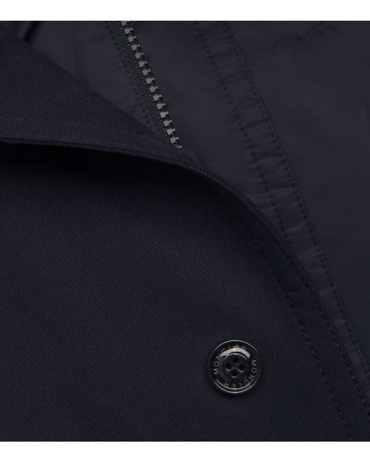 Moncler Double-Layered Hooded Arras Jacket in Blue for Men | Lyst UK