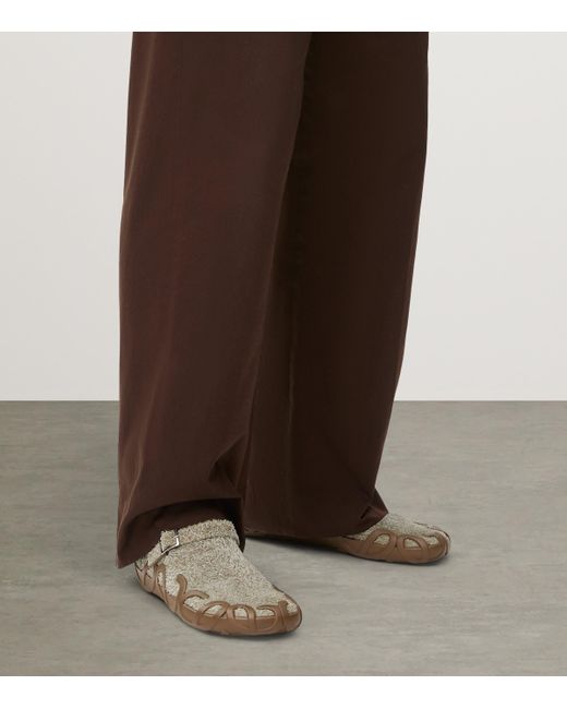 Loewe Suede Rise Loafers in Brown for Men | Lyst