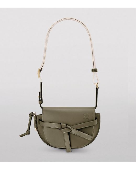 Loewe Mini Gate Dual Bag in Gray | Lyst
