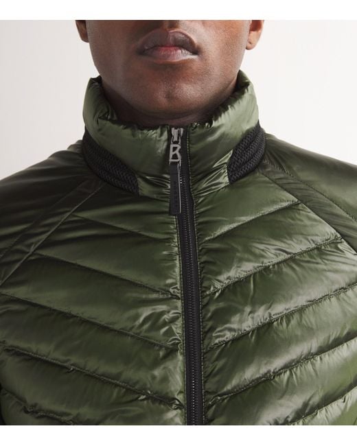 Bogner Lightweight Down Liman Puffer Jacket in Green for Men | Lyst
