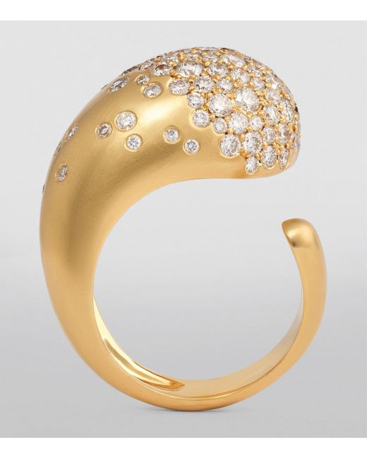 Nada Ghazal And Diamond Fuse Glamour Ring in Metallic | Lyst UK