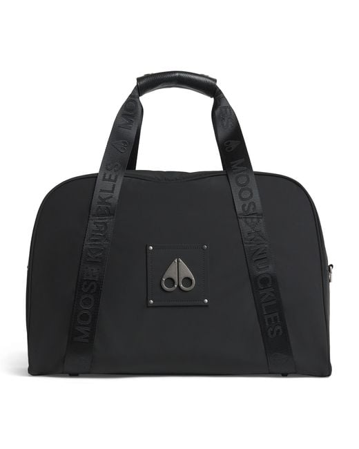 Moose Knuckles Logo Duffle Bag in Black for Men | Lyst UK
