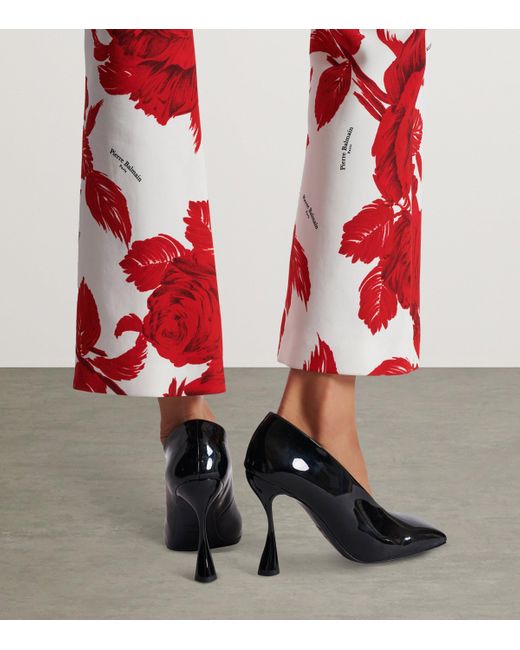 Balmain Patent Leather Eden Pumps 95 in Black | Lyst