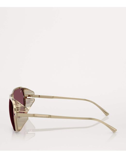 Ferrari Logo-Detail Sunglasses in Purple | Lyst UK