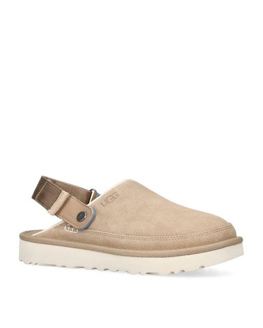 UGG Suede Goldencoast Clogs in Natural for Men | Lyst