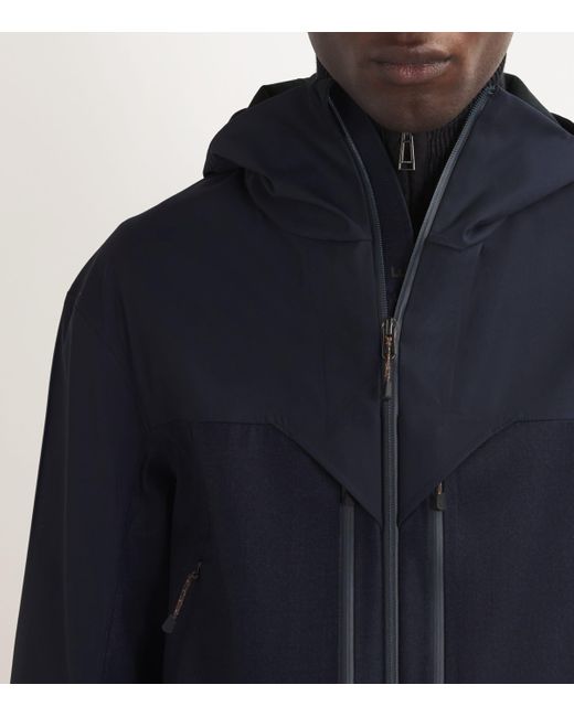 Sease Wool 3L Shell Jacket in Blue for Men | Lyst