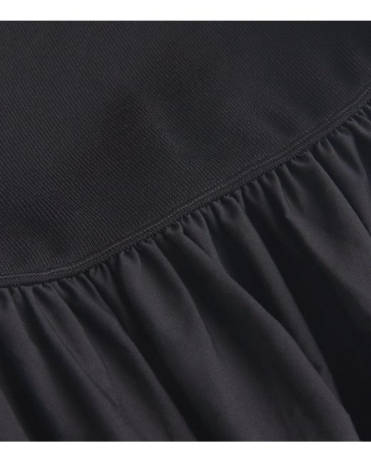 Polo Ralph Lauren Knit-Top Midi Dress in Black | Lyst