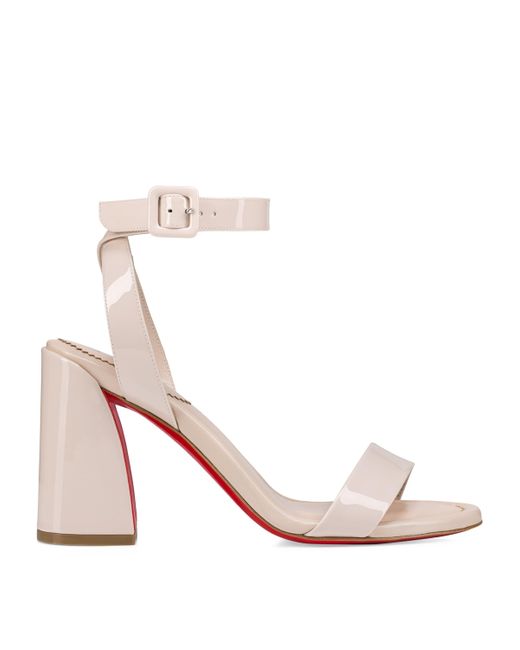 Christian Louboutin Miss Sabina Patent Leather Sandals 85 in Pink | Lyst
