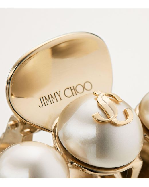 Jimmy Choo Crystal-Embellished Claw Hair Clip in Metallic | Lyst UK