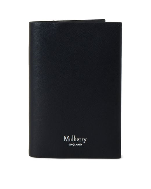 Mulberry Leather Camberwell Bifold Card Holder in Black for Men | Lyst UK