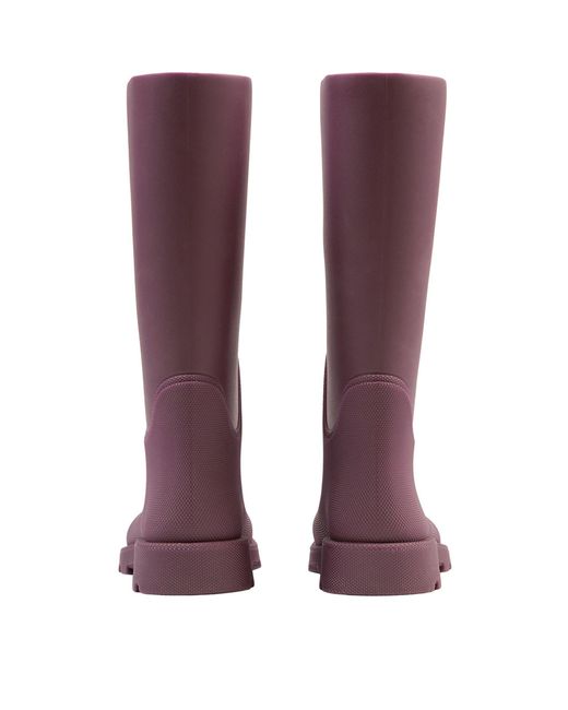 Burberry Wellington Boots in Purple | Lyst
