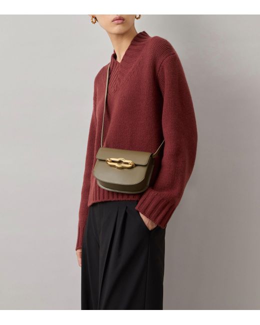 Mulberry Small Leather Satchel Bag in Green | Lyst