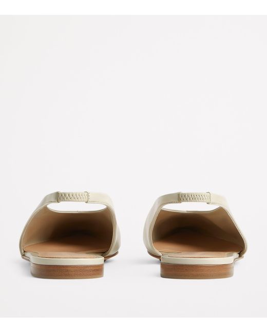 Bottega Veneta Sofia Slingback Ballet Flats in Natural | Lyst