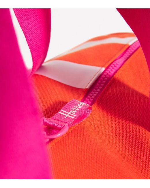 Harrods Cotton Logo Barrel Bag in Pink | Lyst