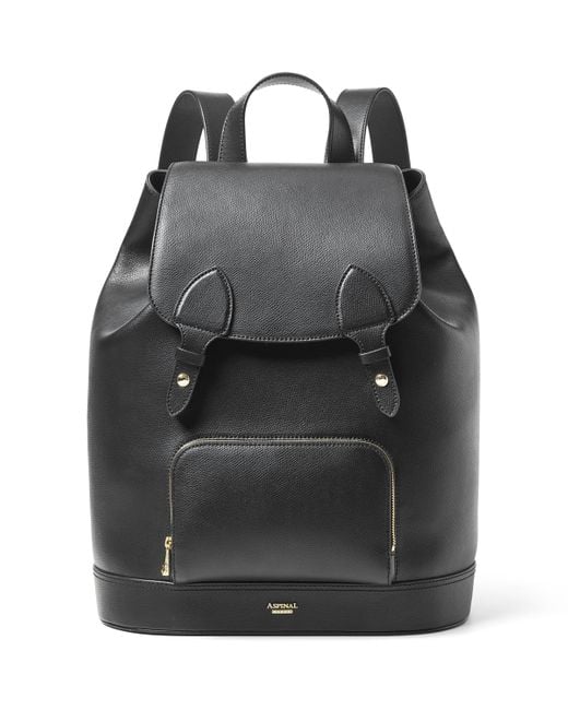 Aspinal of London Leather Backpack in Black | Lyst UK