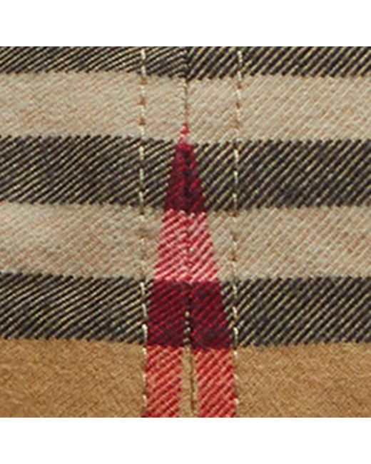 Burberry Cotton Check Baseball Cap in Natural for Men | Lyst