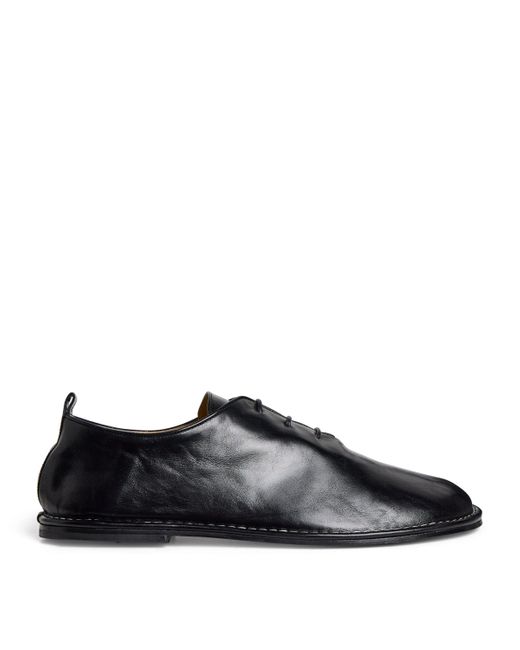 Ami Paris Leather One-Cut Lace-Up Shoes in Black for Men | Lyst