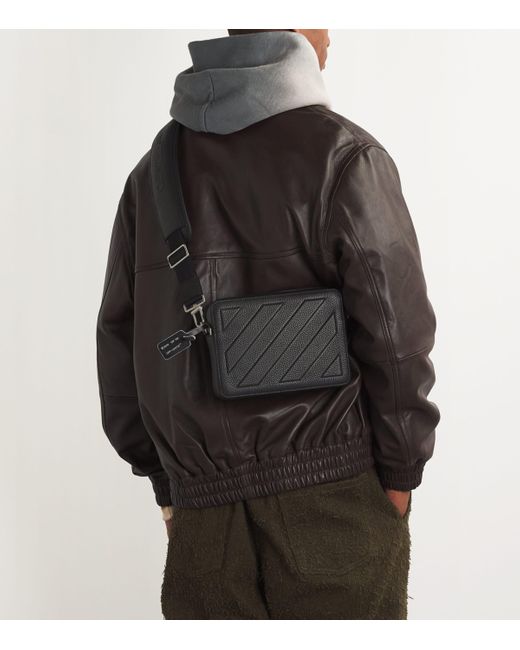 Off-White c/o Virgil Abloh Off- Leather Camera Cross-Body Bag in Black ...