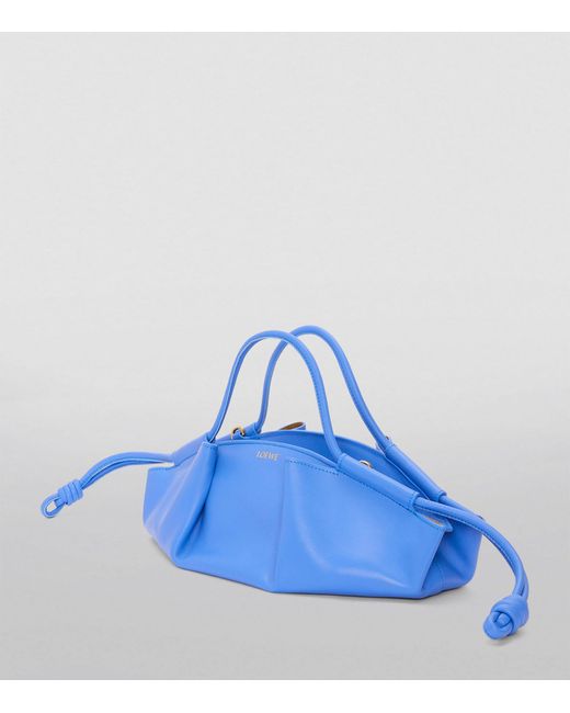 Loewe Small Leather Paseo Shoulder Bag in Blue | Lyst Loewe Small Leather Paseo Shoulder Bag in Blue | Lyst