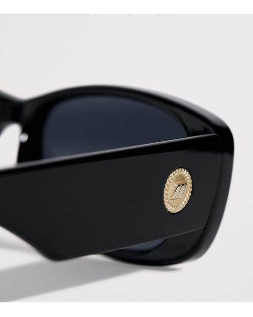 Le Specs Unreal! Rectangular Sunglasses in Blue | Lyst UK