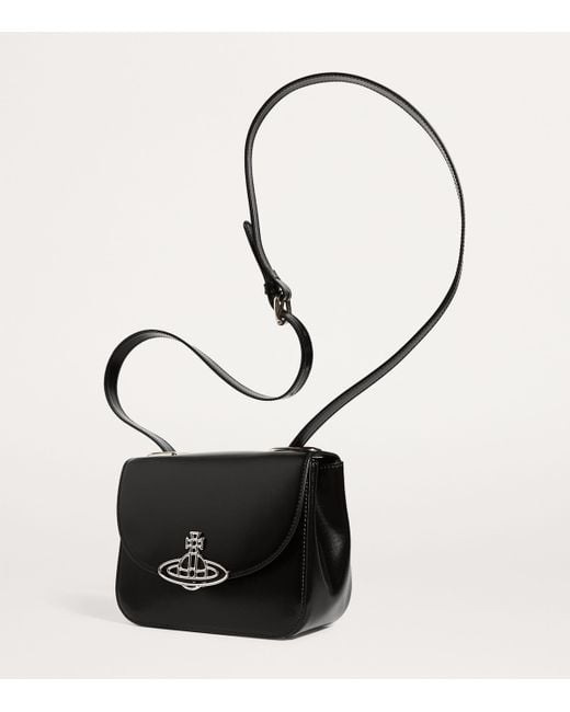Vivienne Westwood Leather Linda Cross-Body Bag in Black | Lyst