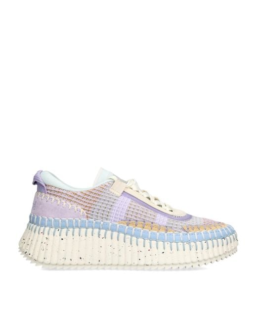 Chloé Nama Runner Sneakers in Blue | Lyst