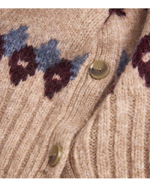 Veronica Beard Alpaca Wool-Blend Fair Isle Christina Cardigan in ...