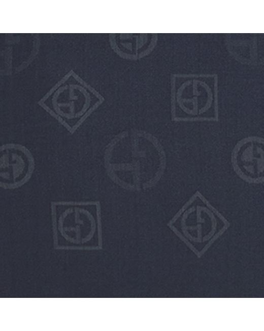 Giorgio Armani Silk Monogram Stole Scarf in Blue for Men | Lyst UK