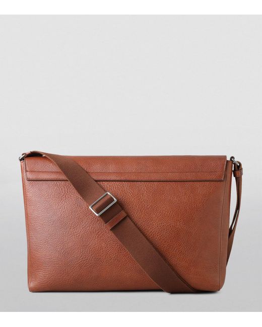 Mulberry Large Leather Chiltern Messenger Bag in Brown for Men | Lyst