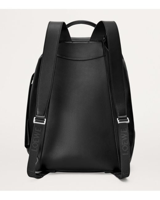 Loewe Leather Flamenco Backpack in Black for Men | Lyst