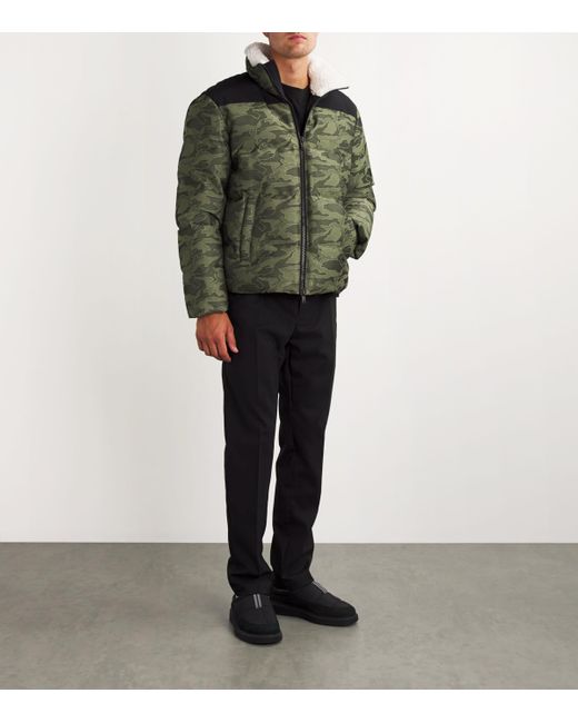 Moose Knuckles Kings Camouflage Print Puffer Jacket in Green for Men | Lyst