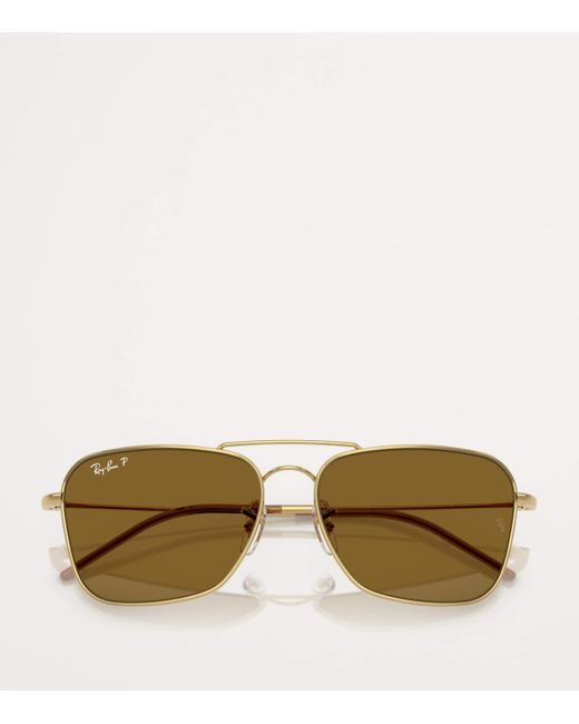 Ray-Ban Rbr0102S Caravan Reverse Sunglasses in Natural | Lyst UK
