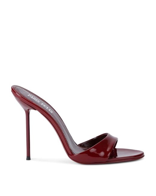 Paris Texas Patent Leather Lidia Mules 105 in Red | Lyst