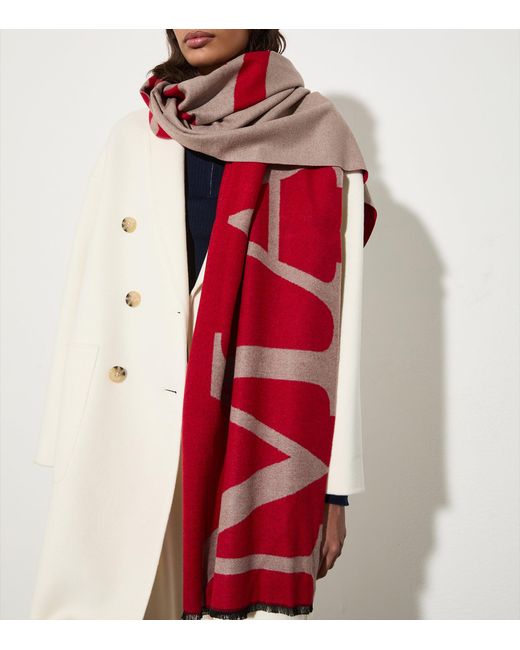 MAX&Co. Logo Scarf in Red | Lyst UK